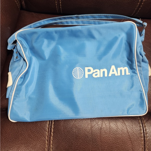 Bags | Light Blue Pan Am Vintage Messenger Bag | Poshmark